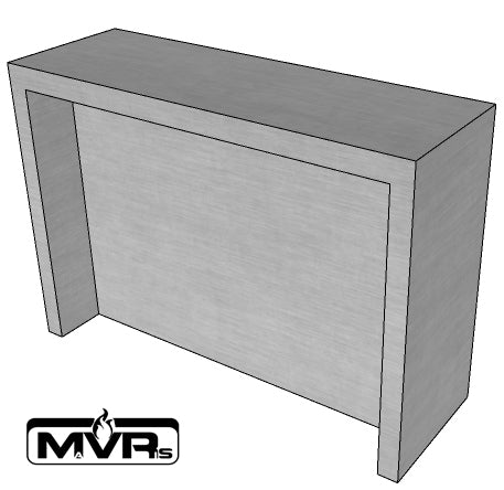 MVRs Precast Concrete Island (Single Layer) – BBQExperts
